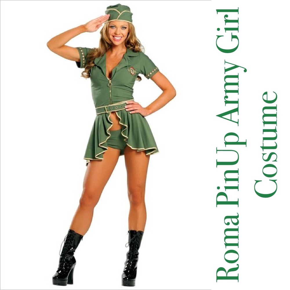 Roma Pinup Army Girl Costume Gem